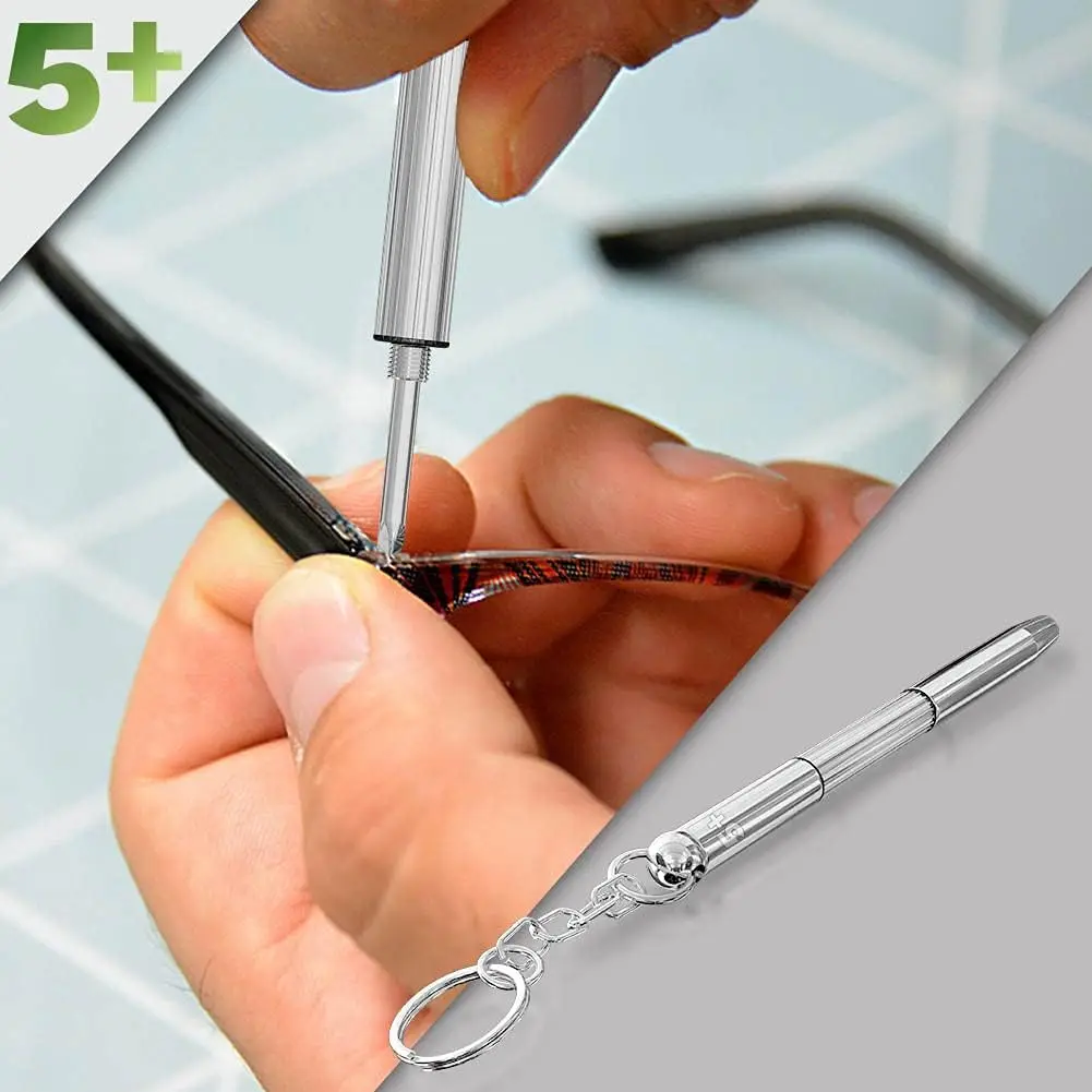 3pcs Glasses Screwdriver Portable Multifunctional Three In One Small ...