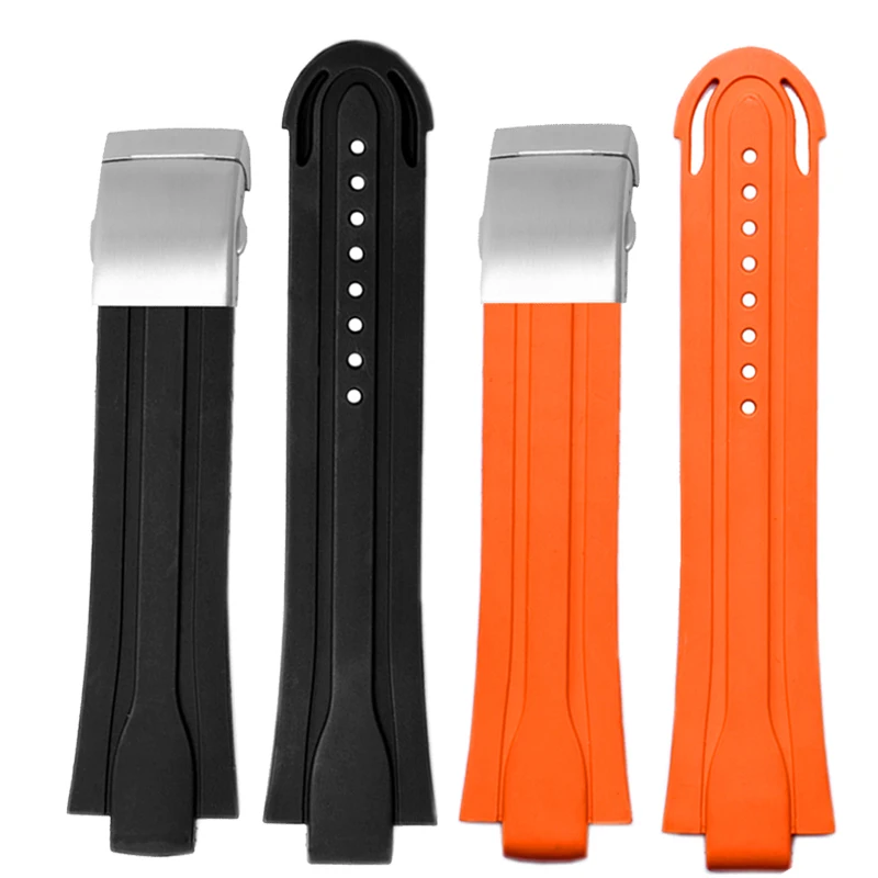 Diving Sports Rubber Silicone Watchband For ORIS 7730 7740 Series ...