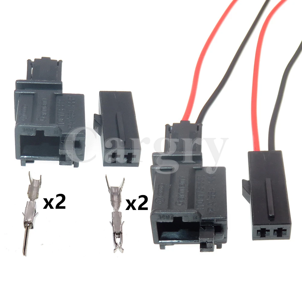 1-Set-2P-1J0973332-Car-Lamp-Unsealed-Socket-with-Wires-For-VW-Audi ...