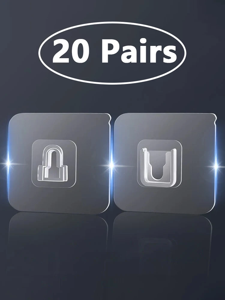20-Pairs-Strong-Sticky-Lnvisible-And-Traceless-Buckle-Hooks-Hung-Double ...