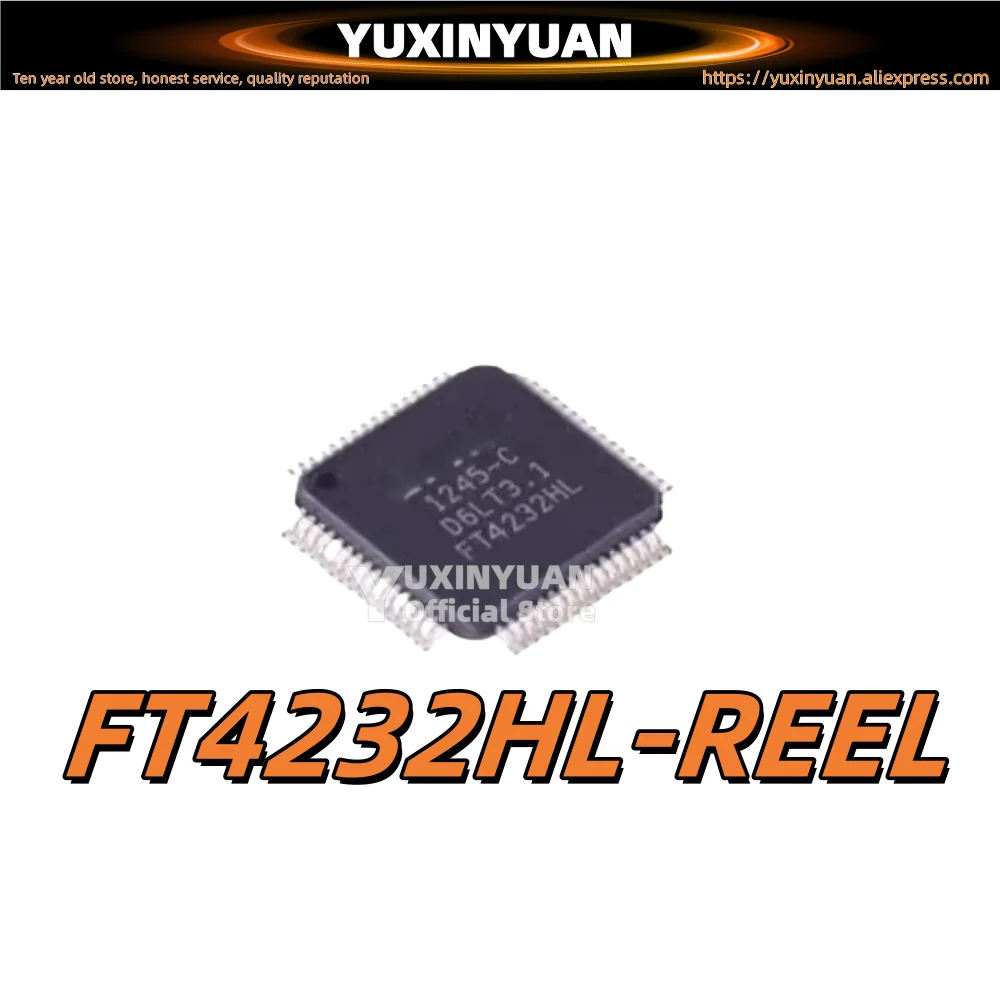 1PCS FT4232HL-REEL FT4232HL FT2232HL QFP64 FT232HL FT2232D QFP48 IC ...
