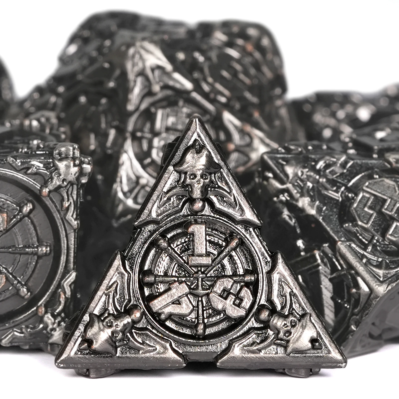 Metal COC running group dice set TRPG Cthulhu DND Dragon and Dungeon ...