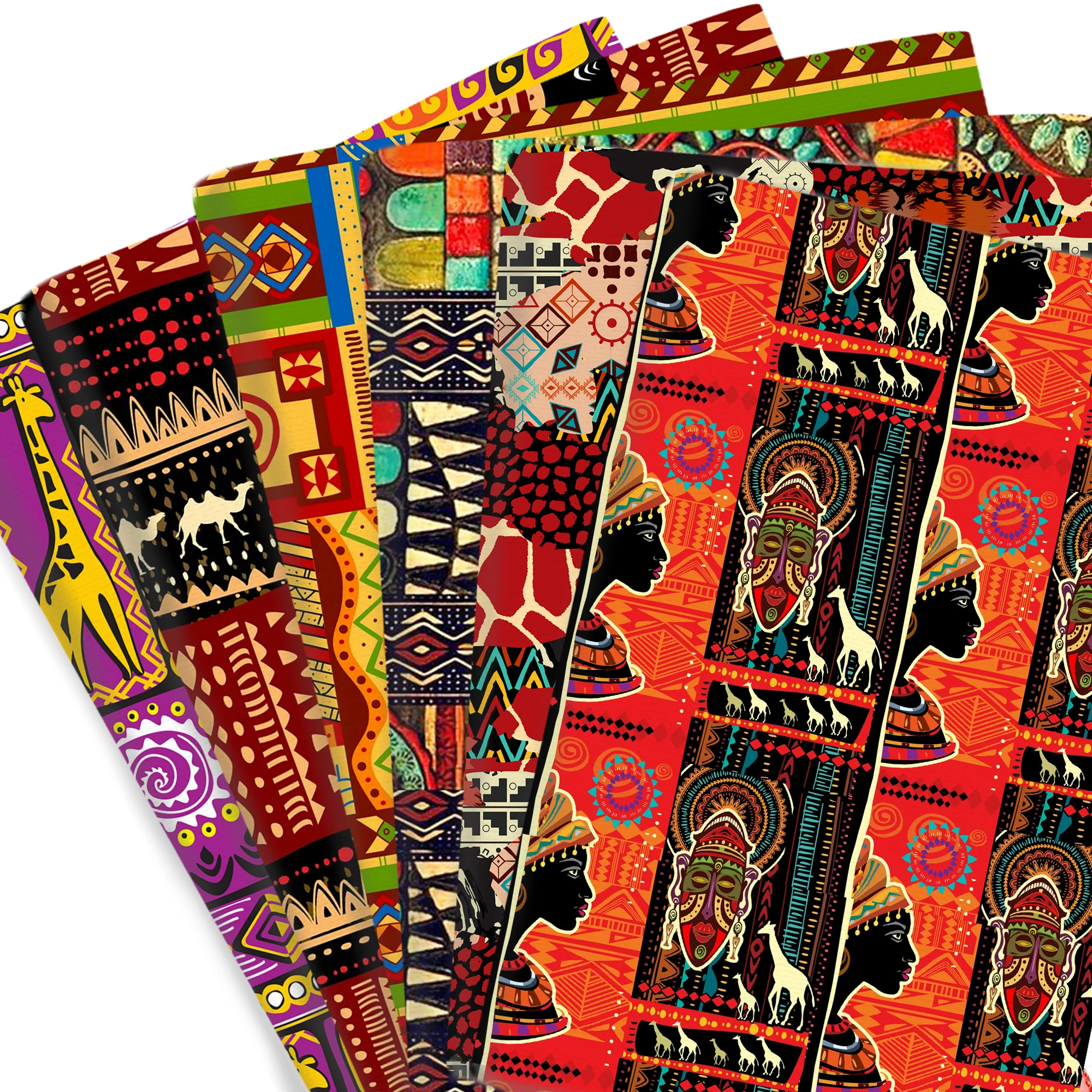 50*145cm Flowers African Colored Printing Fabric Ethnic Style Pattern ...