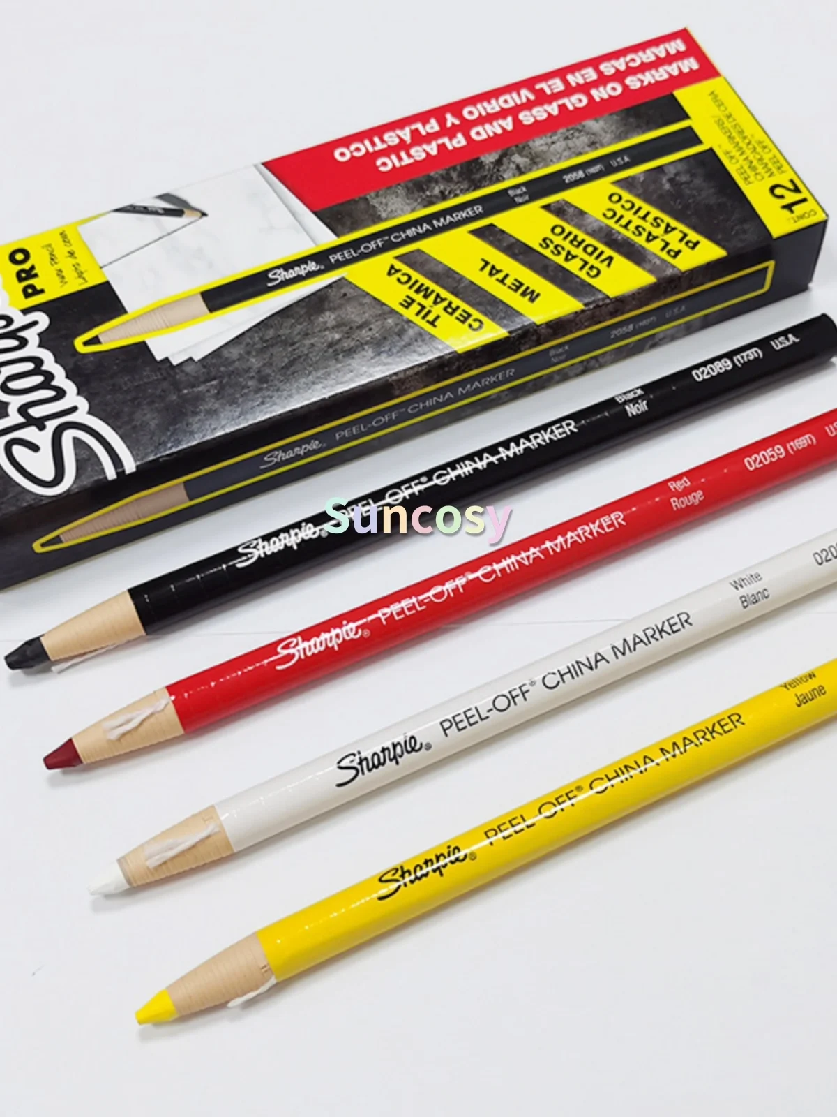 24pc-Sharpie-02089-Peel-Off-China-Marker-Wax-Crayon-for-Porcelain-Fade ...