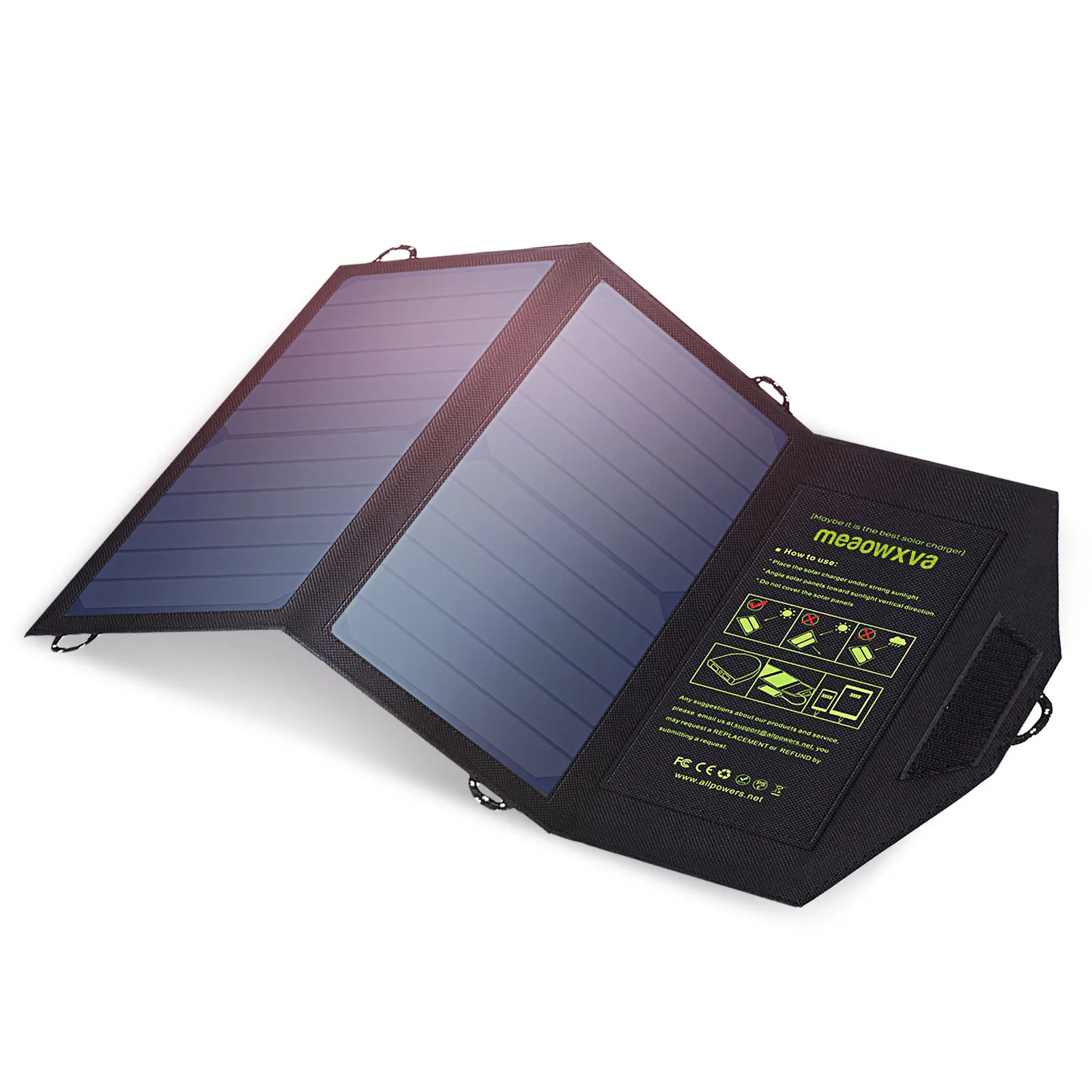 Portable-USB-Solar-Mobile-Panel-Charger-5V-10W-Foldable-Outdoors-Solar ...