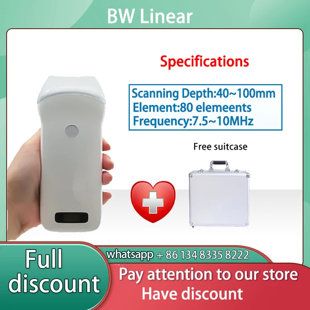 Free Suitcase Wireless Ultrasound Probe Scanner Portable Machine WIFI ...
