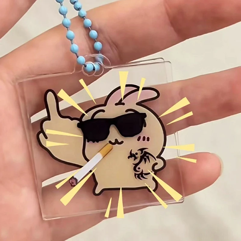 Miniso-Chiikawas-Usagi-Keychain-Kawaii-Anime-Cartoon-Hachiware-Keychain ...