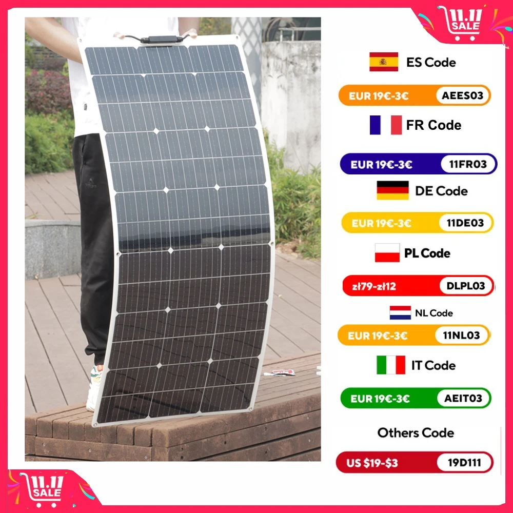 solar-panel-140w-120w-100w-80w-12v-battery-charger-upgrade-photovoltaic ...