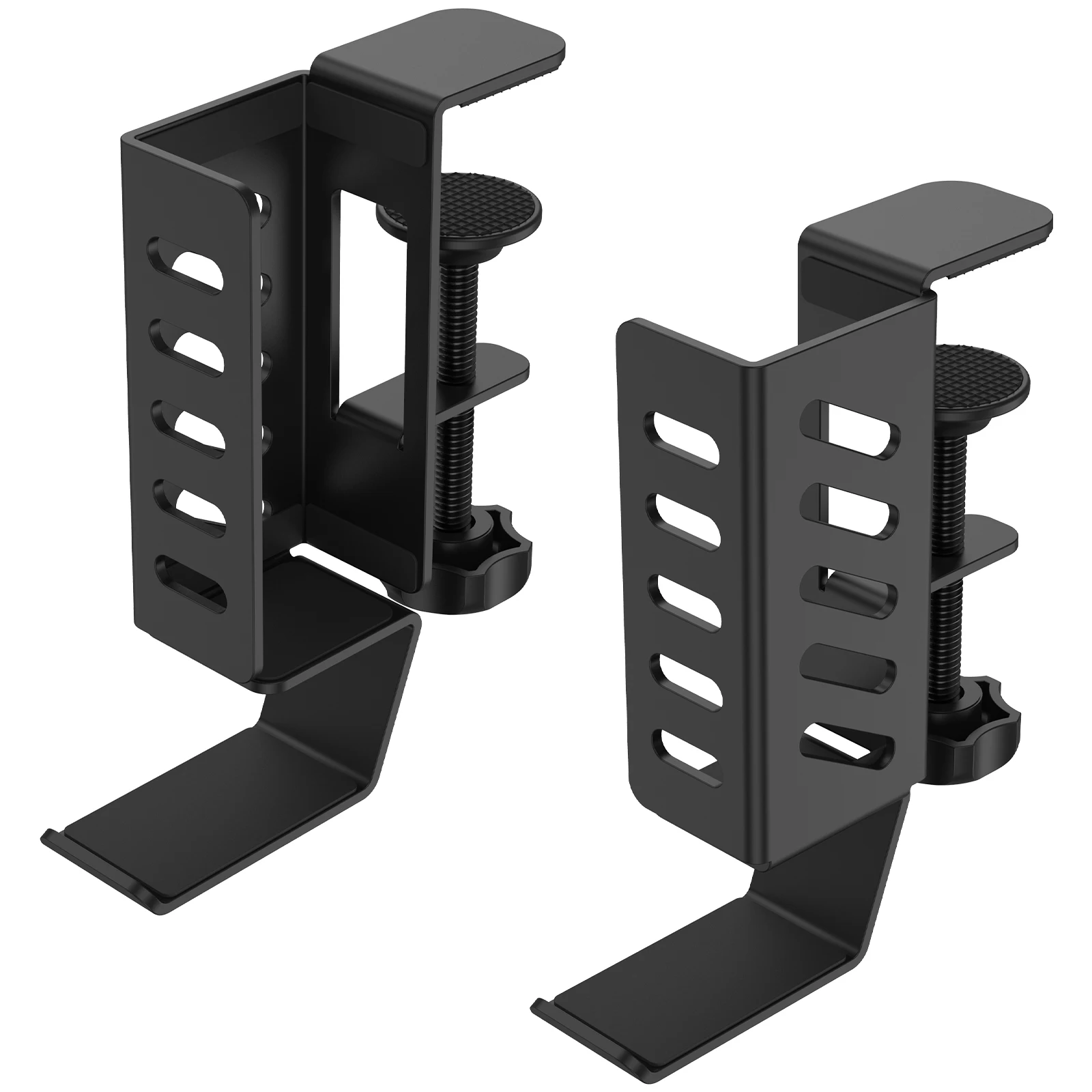 2Pcs No Drill Hanging Laptop Holder Length Adjustable Desk Side Laptop ...