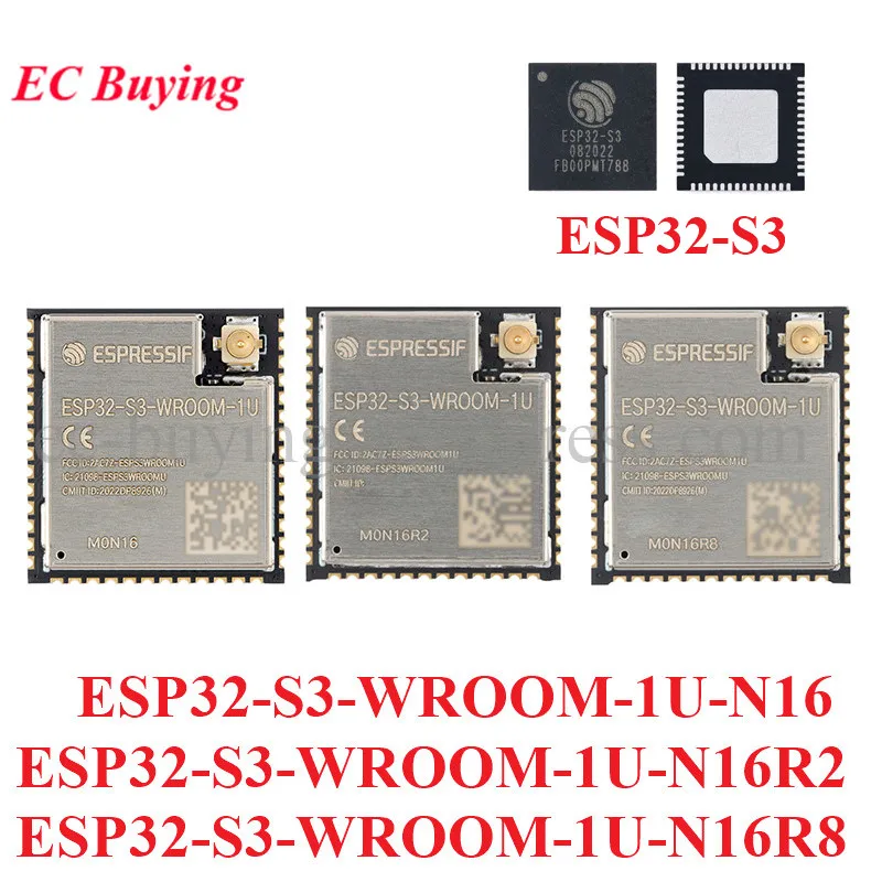 ESP32-S3-WROOM-1U N16 N16R2 N16R8 ESP32-S3 WiFi Bluetooth-compatible ...