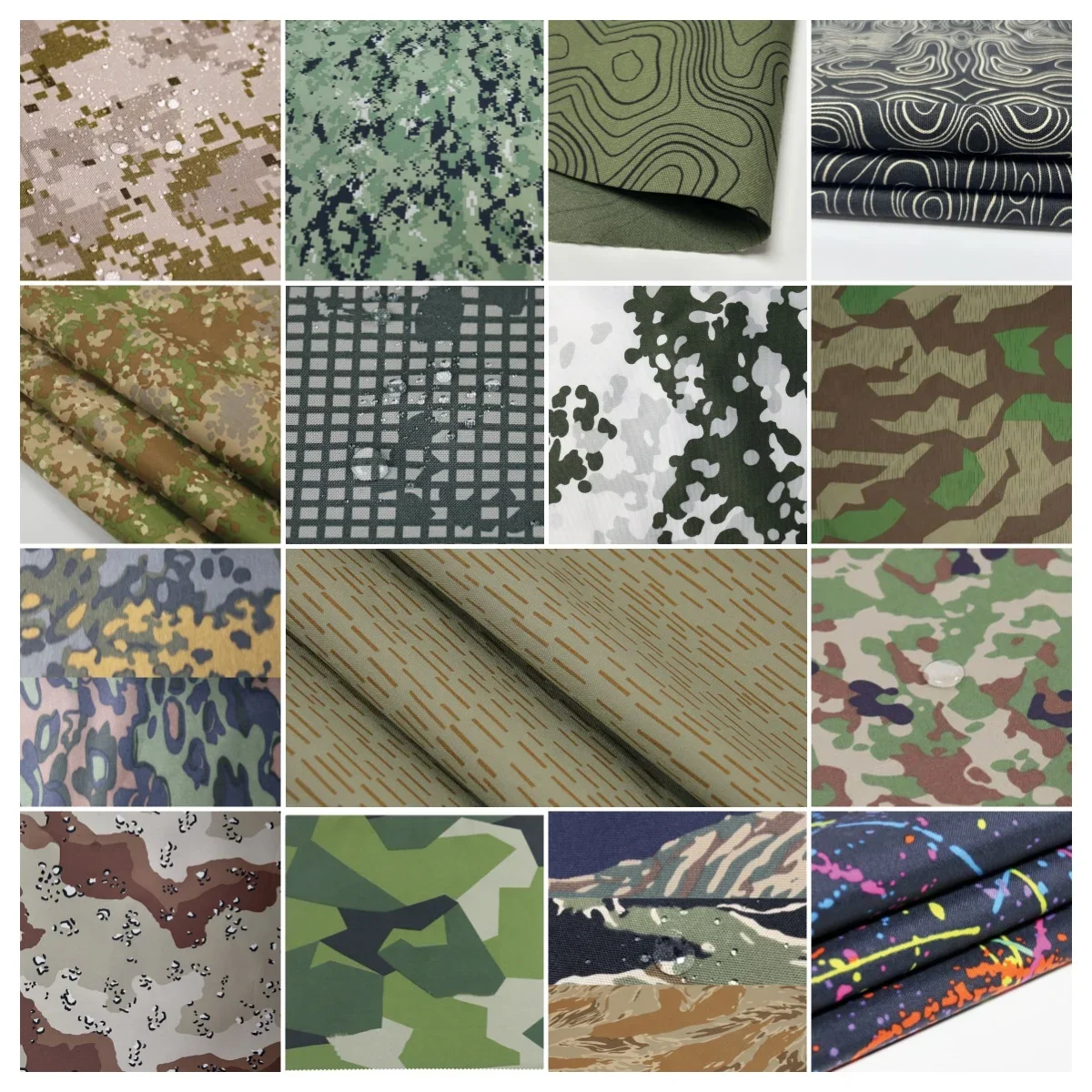 500D Nylon AOR1 AOR2 Mexico Tiger Stripe Terrain Camouflage Fabric ...