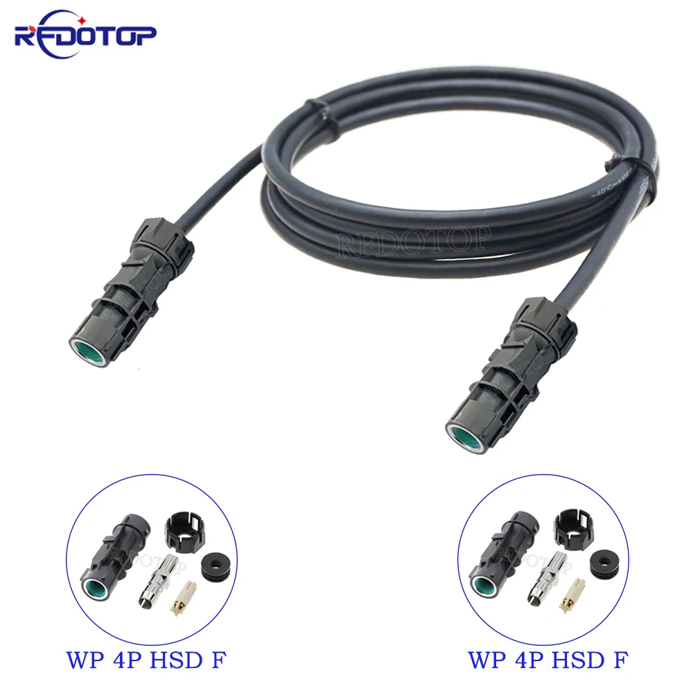 1Pcs-Waterproof-Straight-4-Pin-HSD-Code-A-Female-to-A-Female-Jack-HSD ...