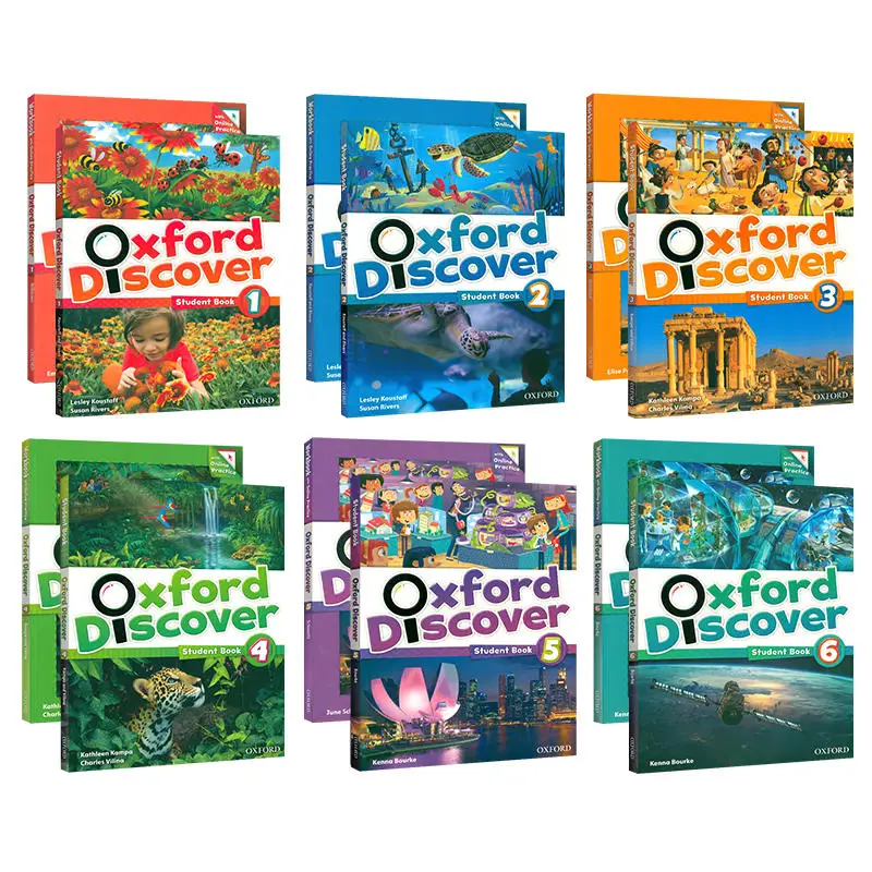 12-Books-Oxford-Discover-Level-1-6-Student-Book-Workbook-Young-Learners ...