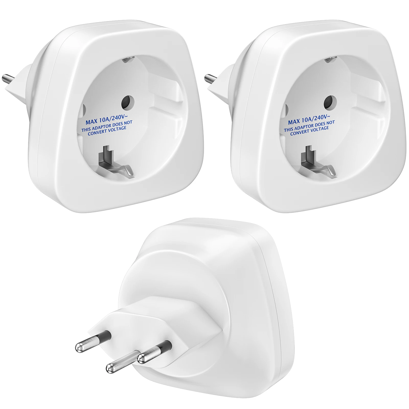 3-Pieces-EU-to-Switzerland-Power-Converter-Plug-Travel-Adapters-10A ...