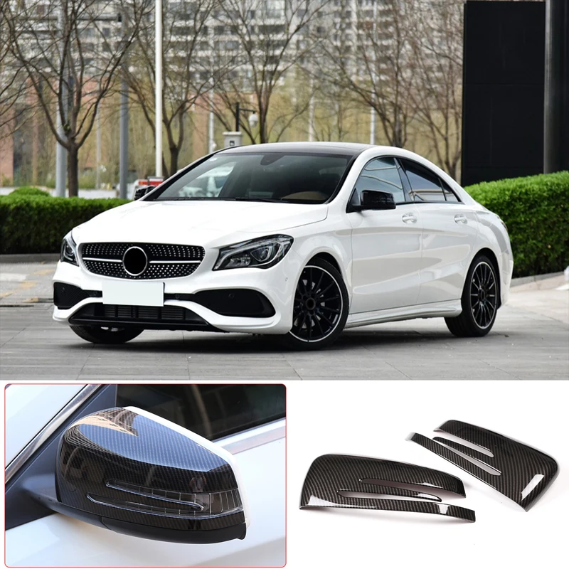 Rearview Mirror Trim Cover Car Side Wing Mirror Caps For Mercedes Benz ...