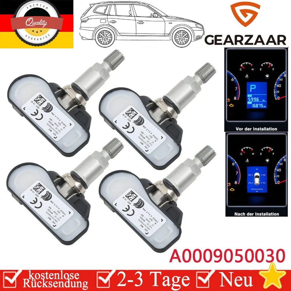 4x Reifendrucksensor RDKS Für Mercedes W212 W205 W447 A0009050030 TPMS ...