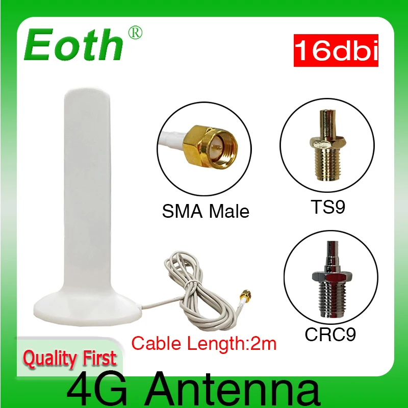 Eoth 3G 4G LTE Antenna SMA 2m 3G external antenna 16dBi for 4G Modem ...