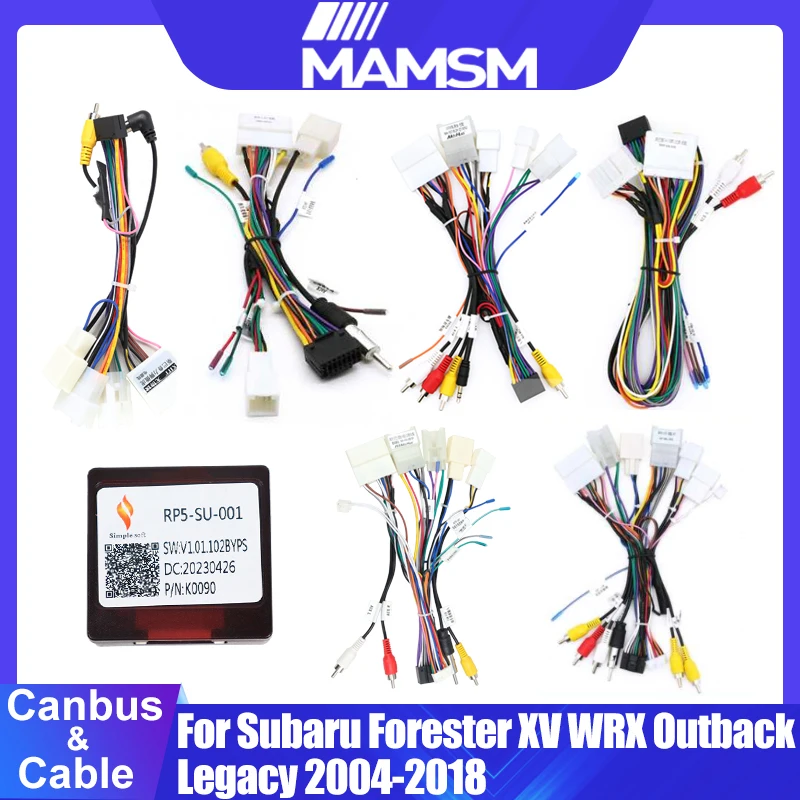 Android Car radio Power Harness Wiring Cable Canbus Box RP5-SU-001 For ...