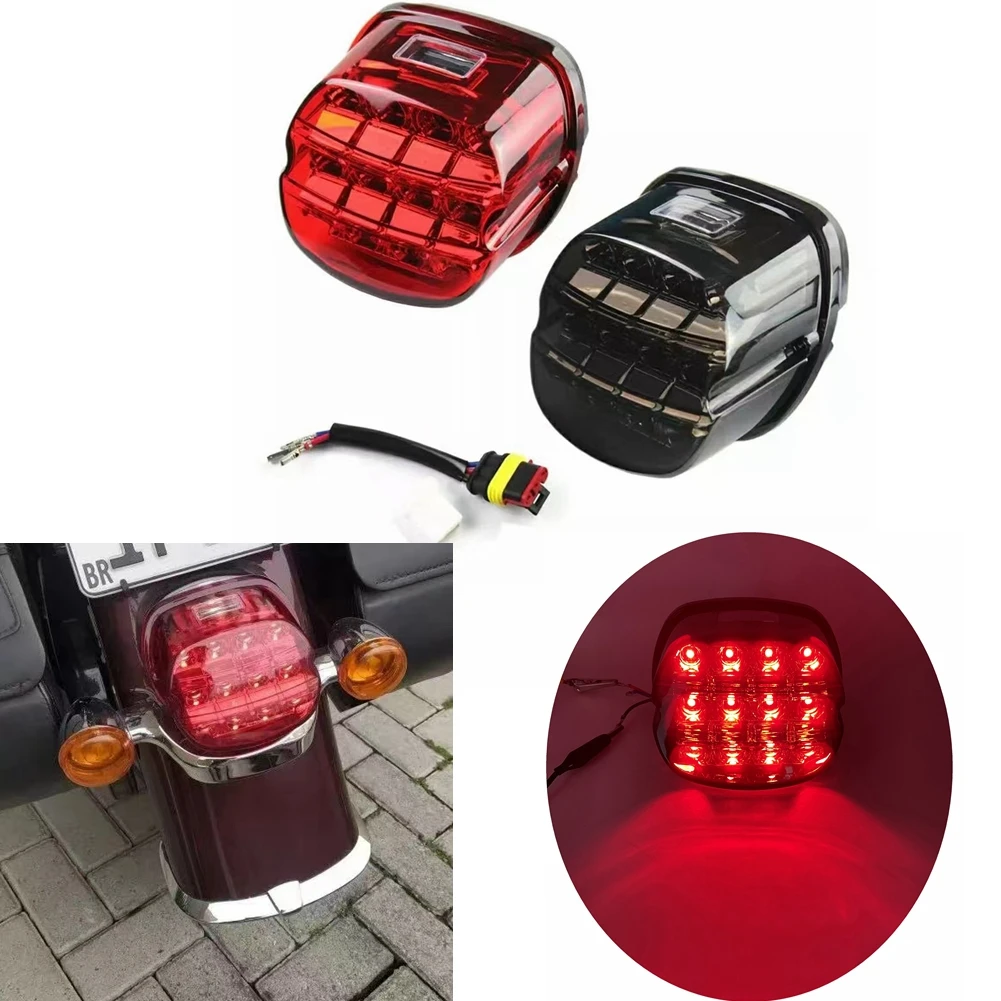 Motorcycle LED Brake Tail Light For Harley Touring Electra Glide Road ...