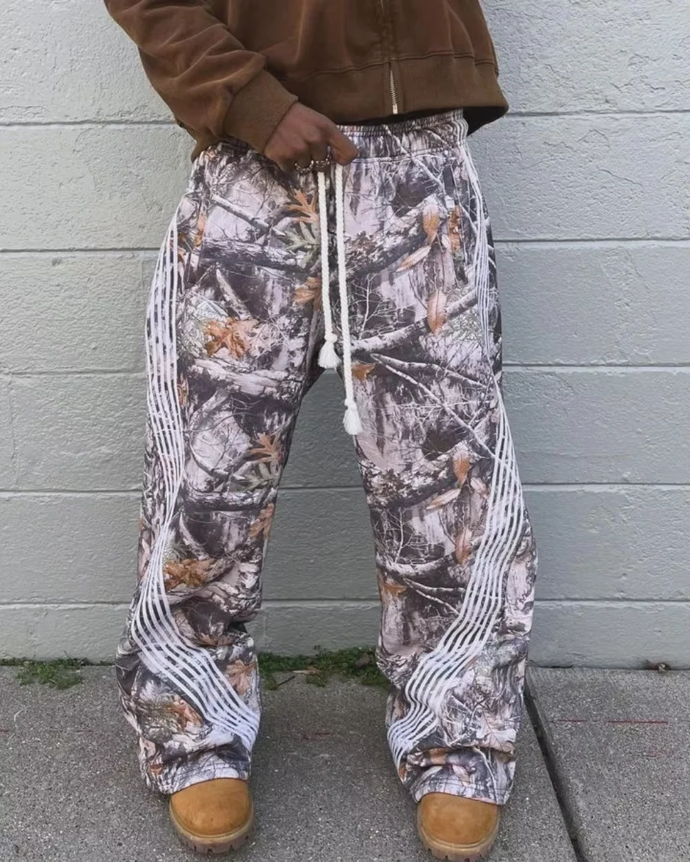 Streetwear Men Y2K Camouflage Pattern Pants Gothic Hip Hop Retro Camo ...