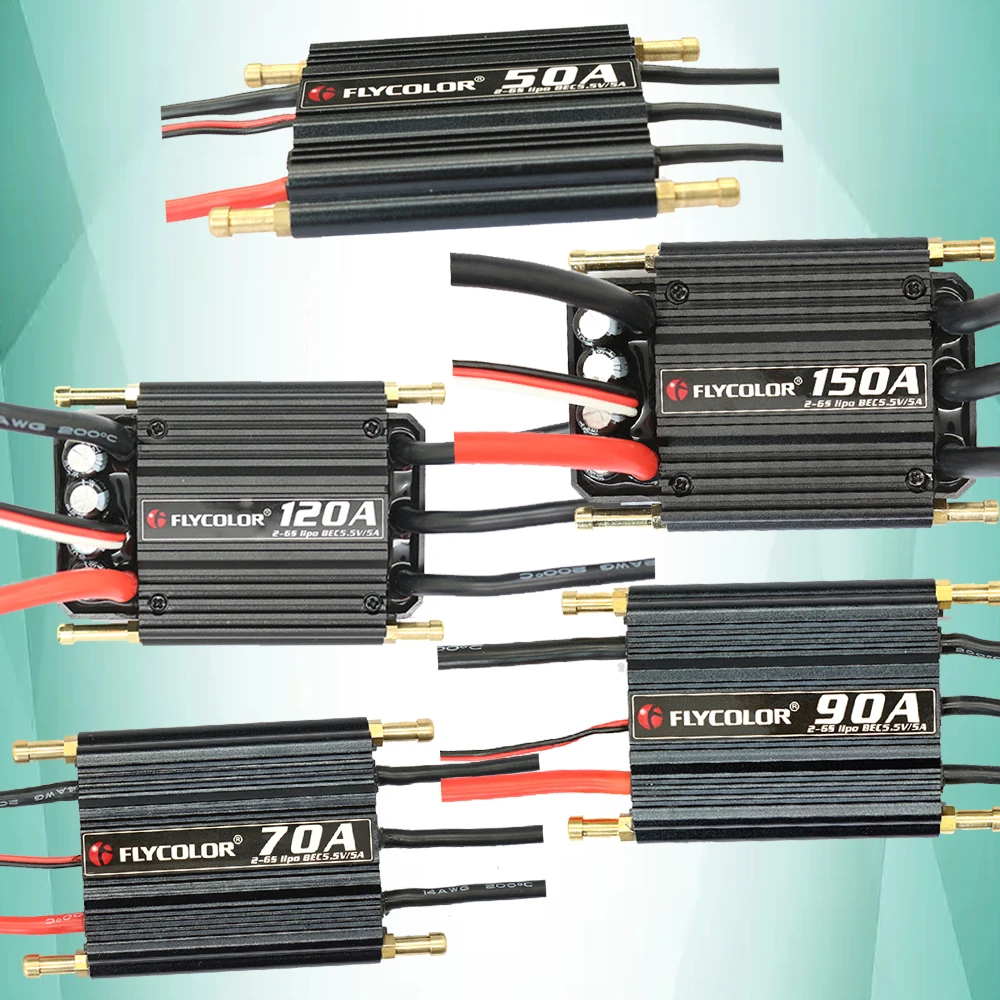 Flycolor-Brushless-50A-70A-90A-120A-150A-ESC-Speed-controller-2-6S-Lipo ...