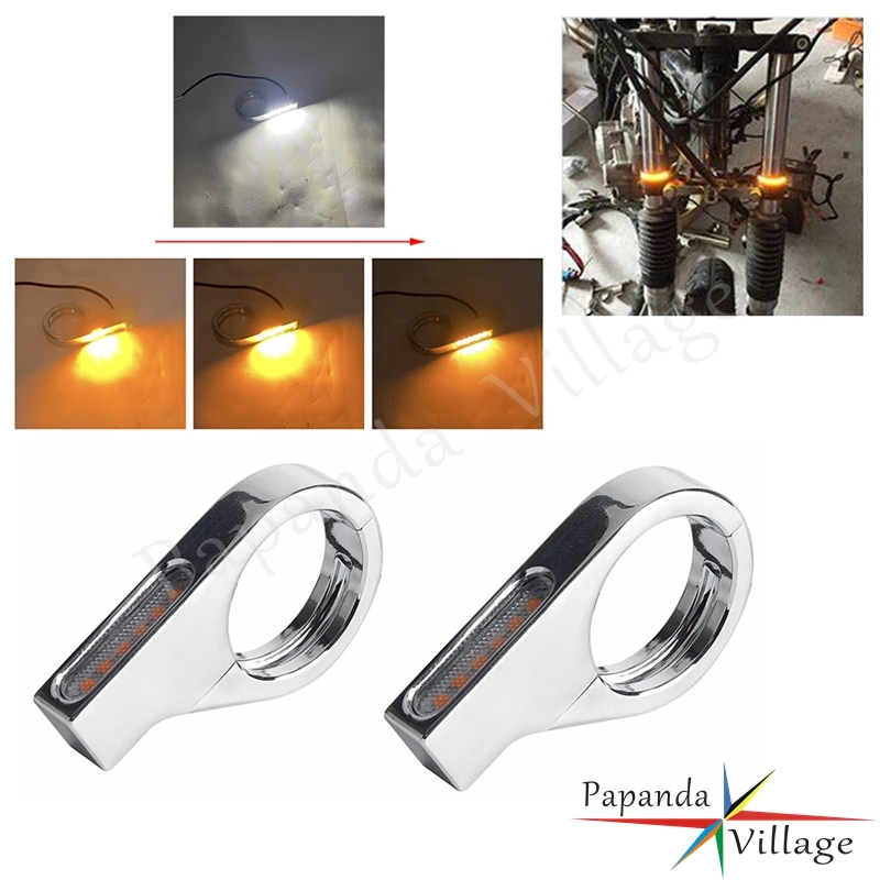 For-Harley-Softail-Sport-Glide-Breakout-Universal-Motorcycle-41mm-LED ...