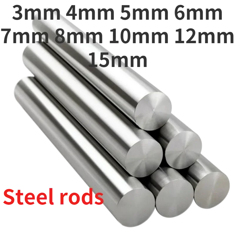 10pcs Stainless Steel Rod Bar 3mm 4mm 5mm 6mm 7mm 8mm 10mm 12mm 15mm ...