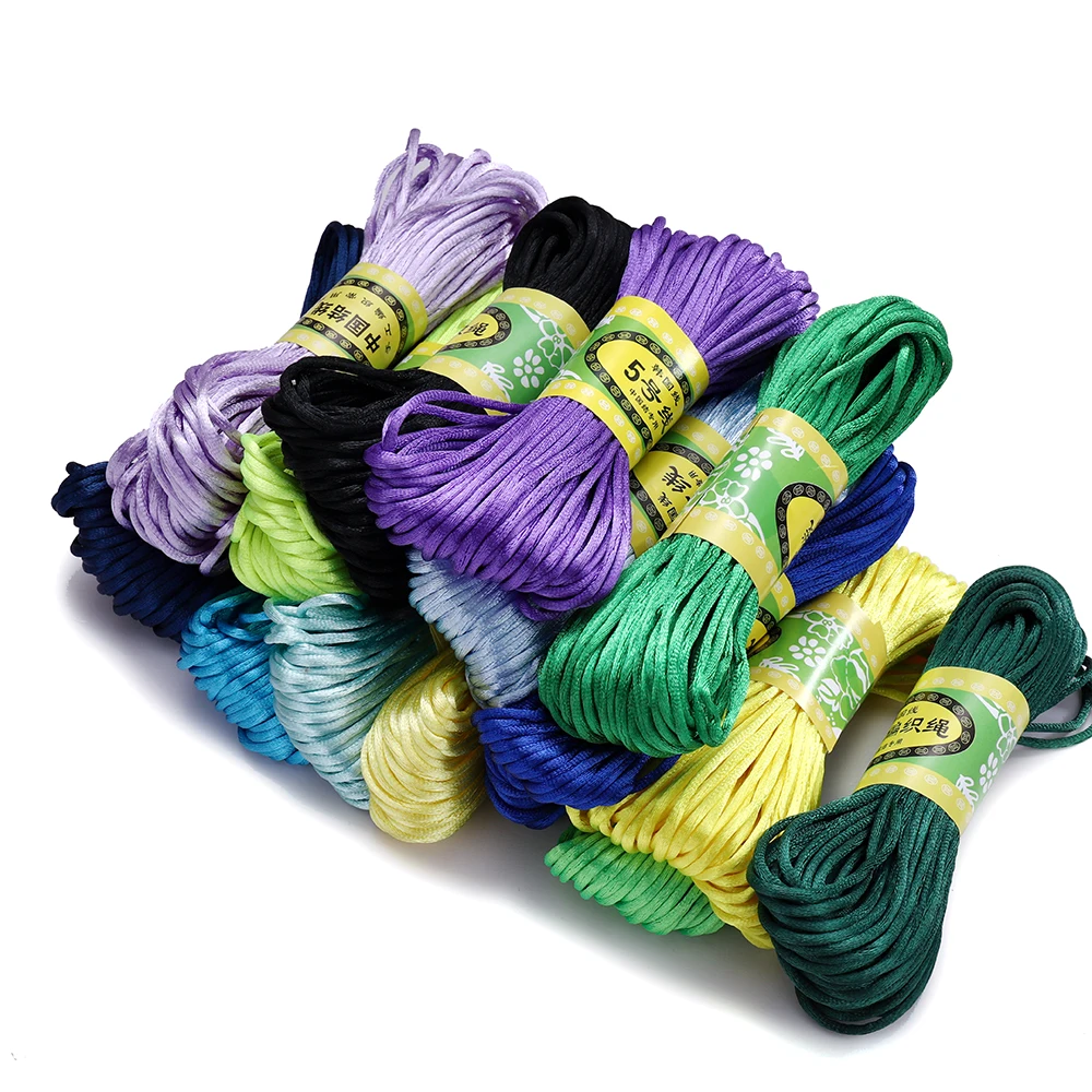 20m-Lot-2-5mm-Chinese-Knot-Line-Cord-Silk-Satin-Cord-Nylon-Cord-Hand ...