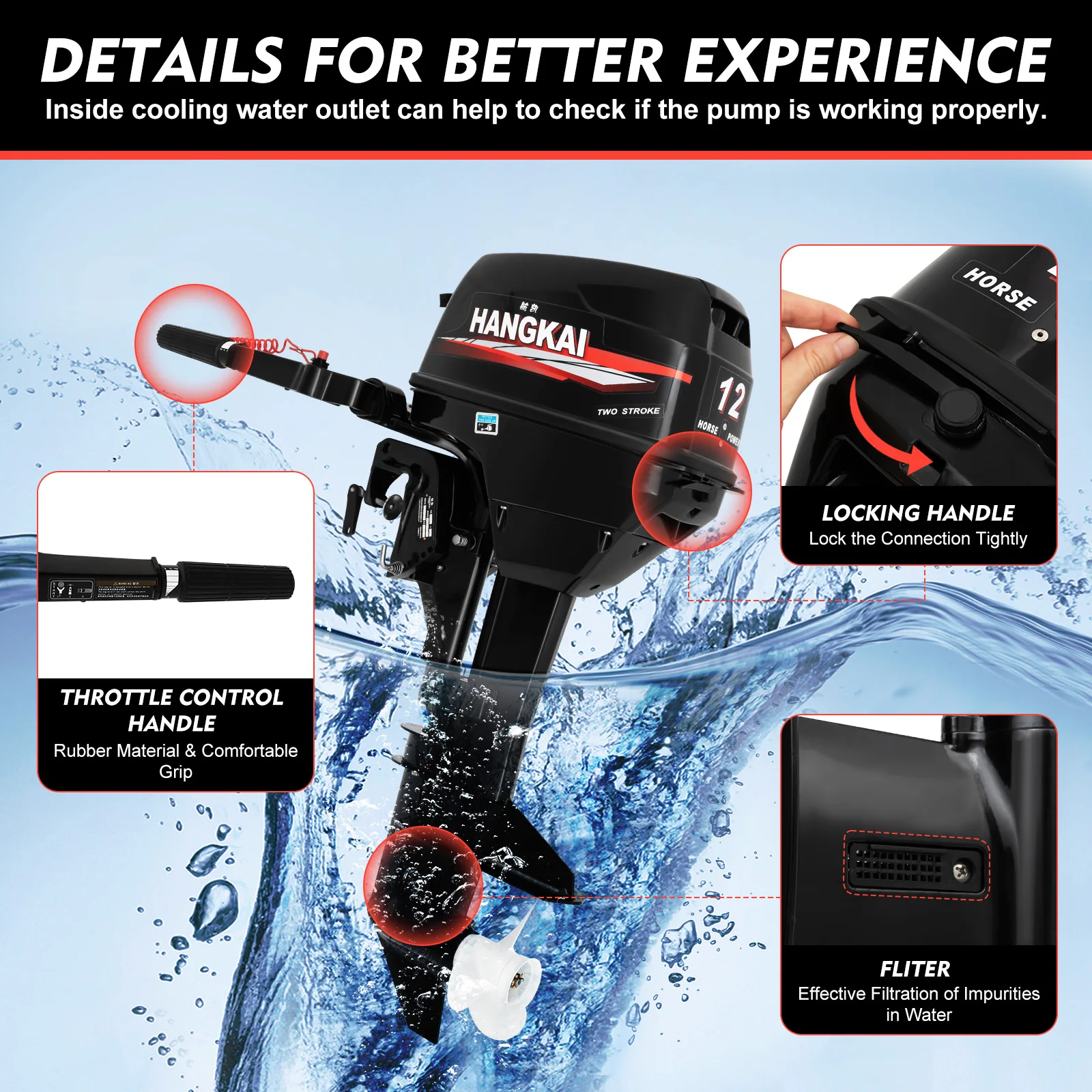 HANGKAI-12HP-Outboard-Motor-169CC-2Stroke-Water-Cooling-CDI-System ...