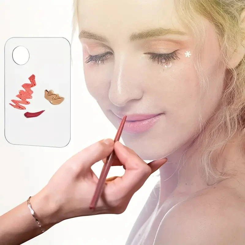 Portable Acrylic Makeup Mixing Palette – Square & Heart-Shaped ...