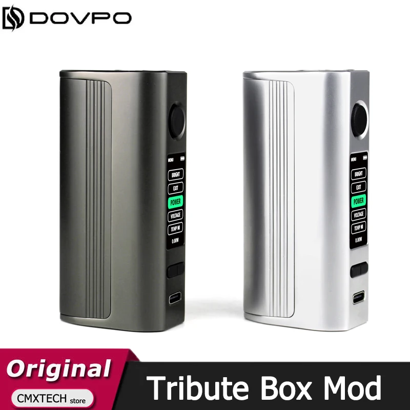 Original DOVPO Tribute Box Mod 100W Vape Electronic Cigarette Vaporizer ...