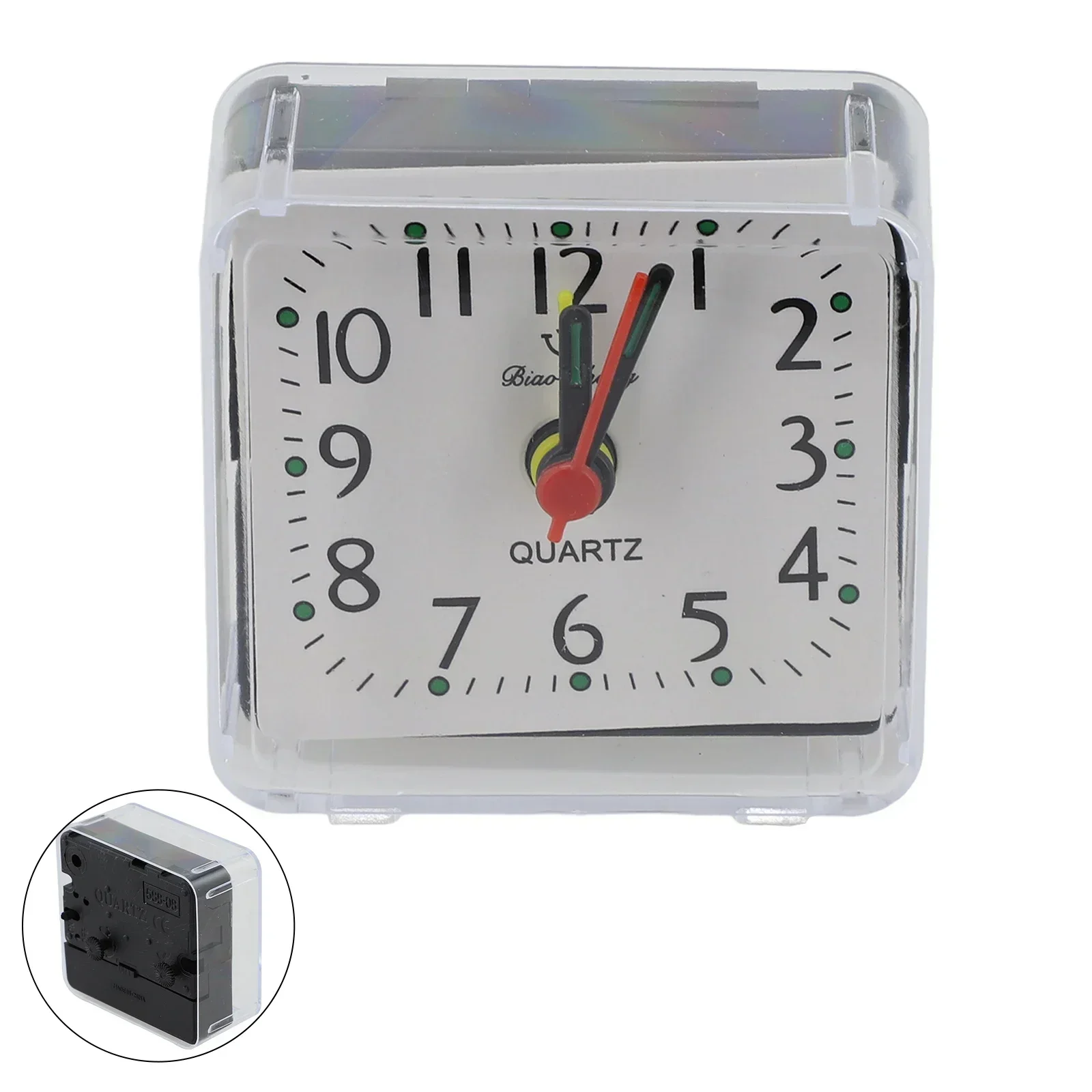 1pcs-Bedside-Small-Silent-NoTick-Alarm-Clock-Quartz-Battery-Operated ...