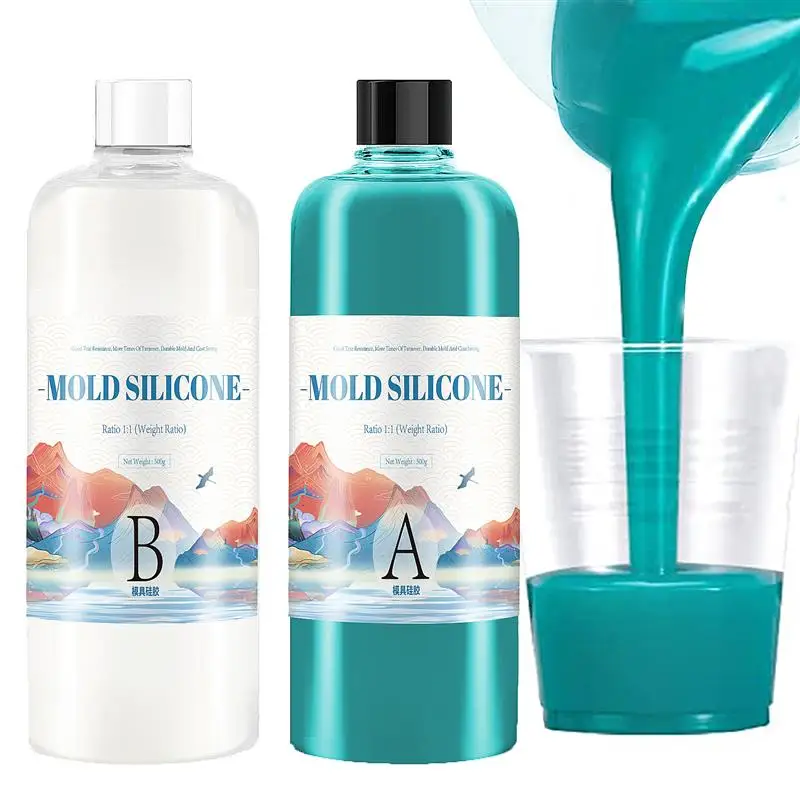 Juego-de-2-botellas-de-silicona-l-quida-para-hacer-moldes-juego-de ...