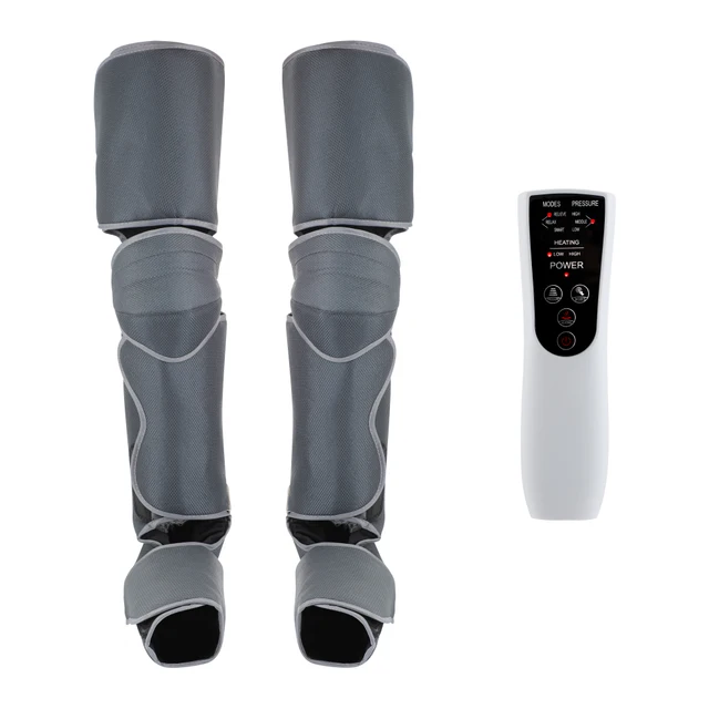 360° Leg Massager Heated Foot Thigh Calf Shiatsu Air Wave Compression ...