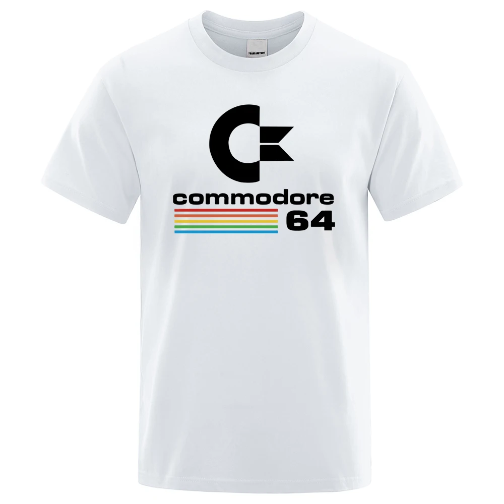Loose-Fashion-MenT-shirts-Summer-Commodore-64-Print-T-Shirt-C64-SID ...