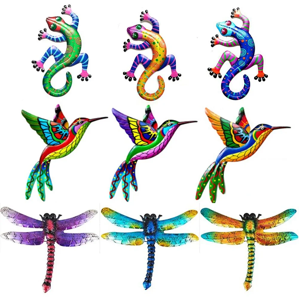 Iron-Gecko-Wall-Art-Ornaments-Home-Wall-Decoration-Simulation-Realistic ...