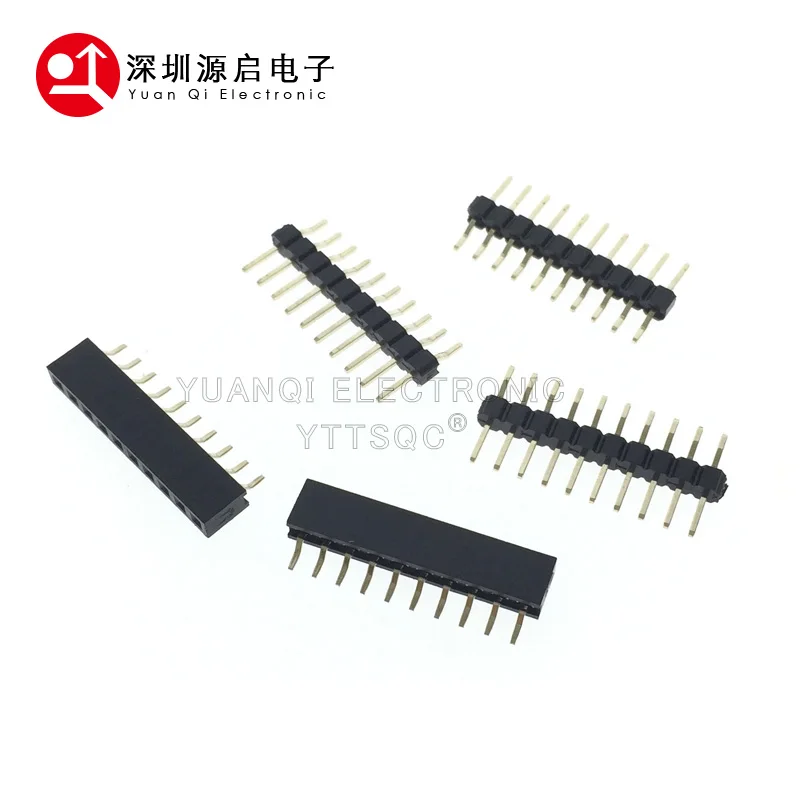 PCB Headers 15-Pin Female Header Strips - 10 Pack 2.54mm Pitch PCB ...