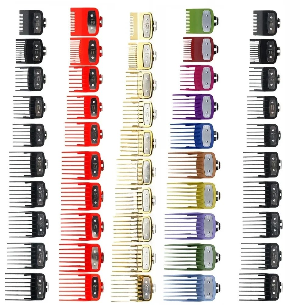 8/10pcs Professional Hair Clipper Limit Guide Comb For Wahl/Kemei/VGR ...