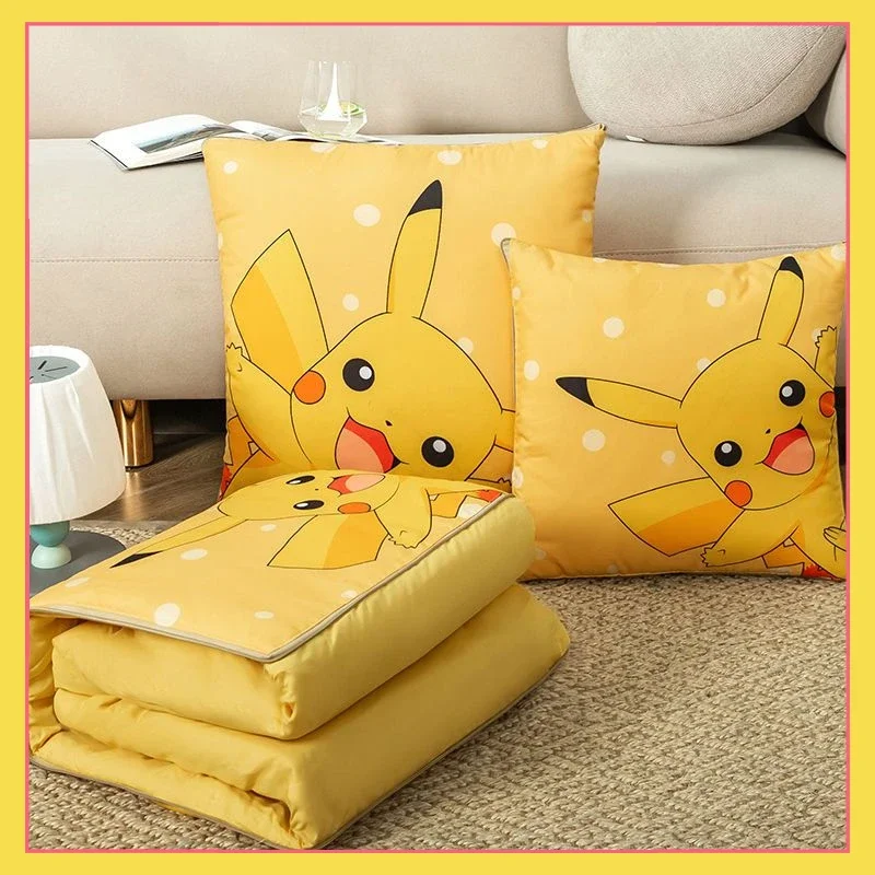 Almohada-de-Pikachu-de-doble-cara-para-el-coche-edred-n-peque-o-de ...