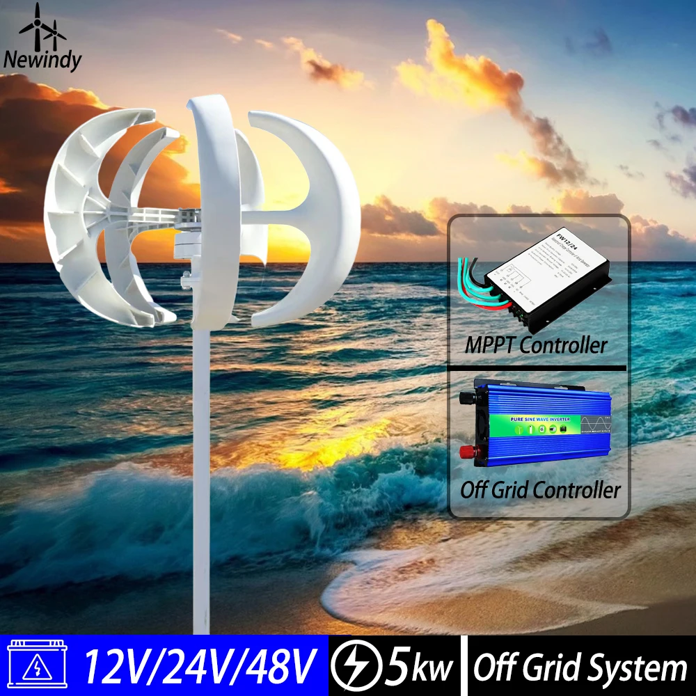 Fast-Delivery-5000W-24V-48V-Vertical-Wind-Turbine-Generator-Small-Wind ...