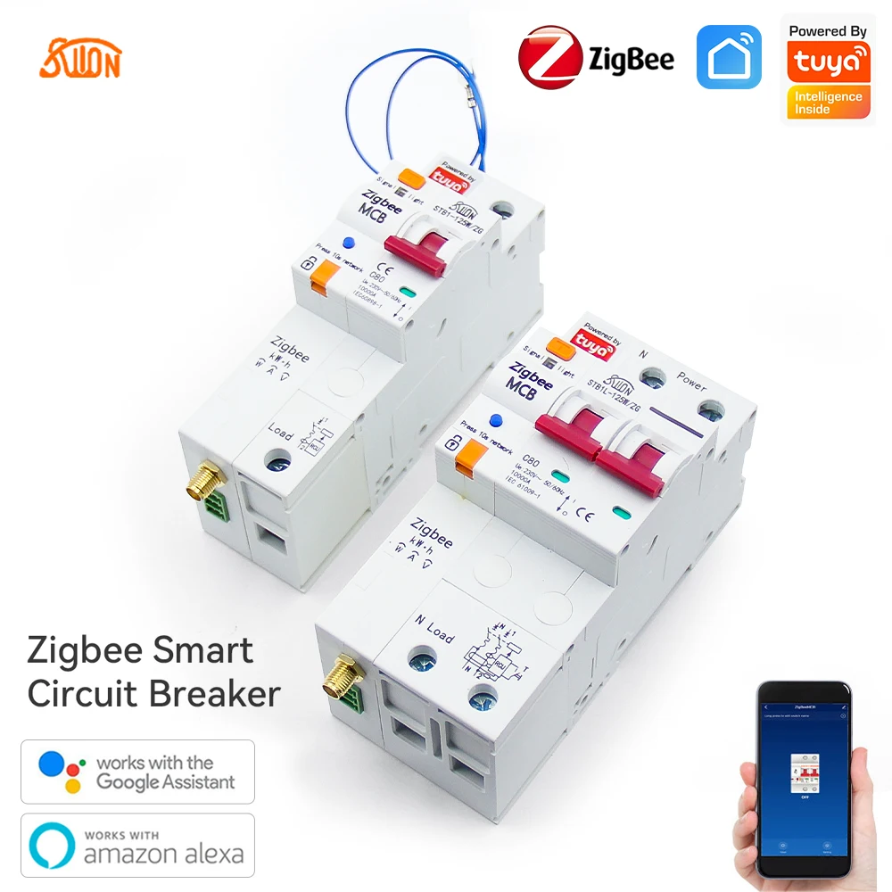 Tuya-Zigbee-Smart-Circuit-Breaker-1P-4P-80A-Din-Rail-SwitchTimer-Module ...