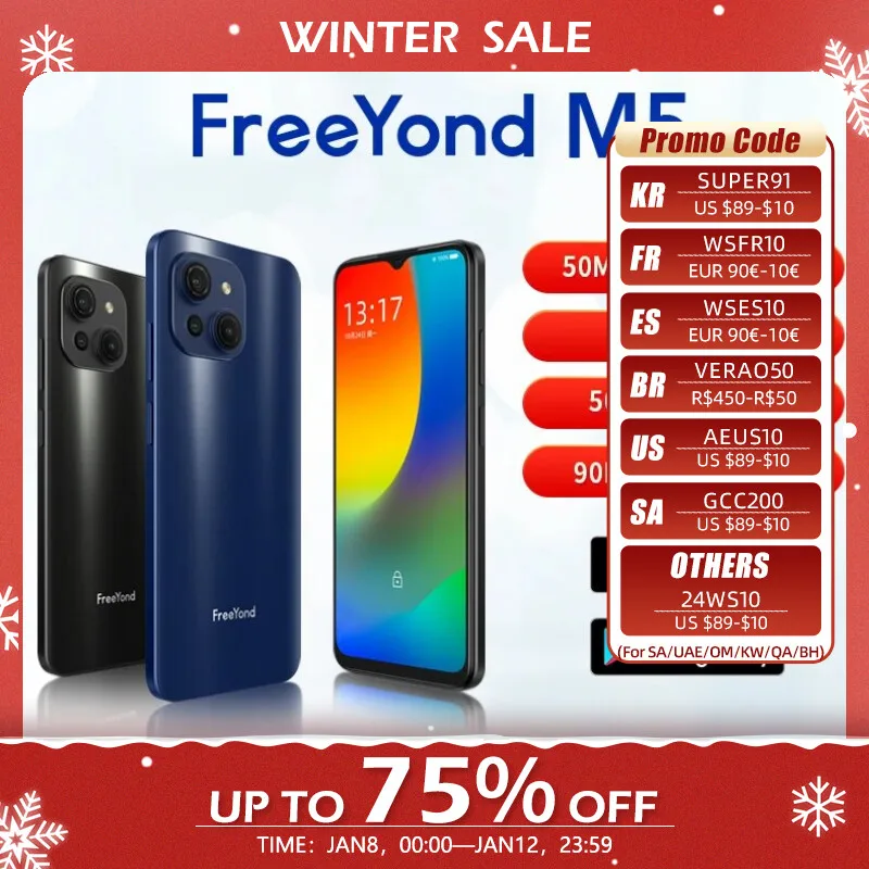 FreeYond-Smartphone-Android-M5-t-l-phone-portable-8-Go-128-Go-triple ...