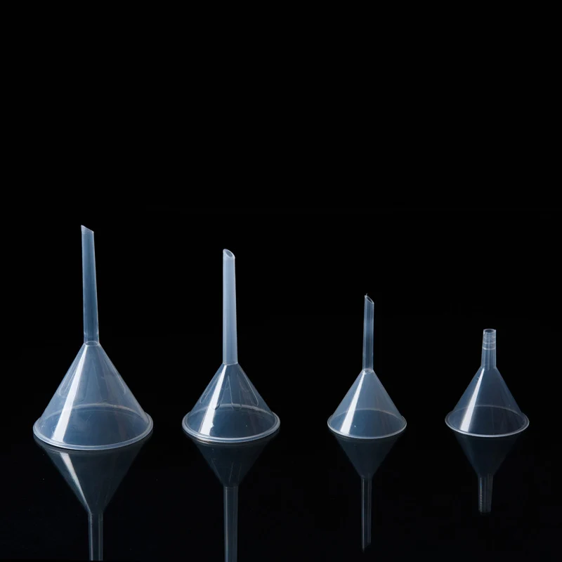 All-size-lab-30mm-50mm-60mm-75mm-90mm-120mm-150mm-Triangle-funnel-Clear ...