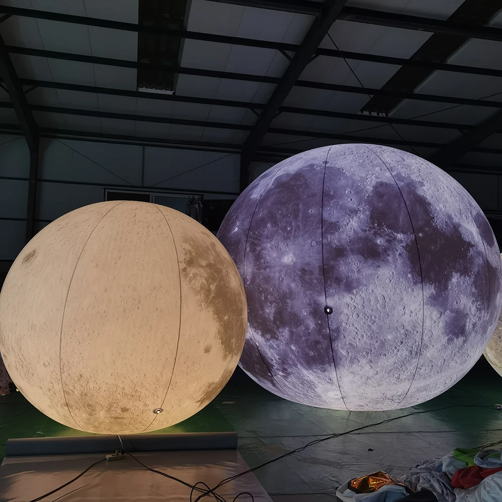 Giant-Inflatable-Moon-ball-With-LED-Lights-Hanging-moon-Balloon ...