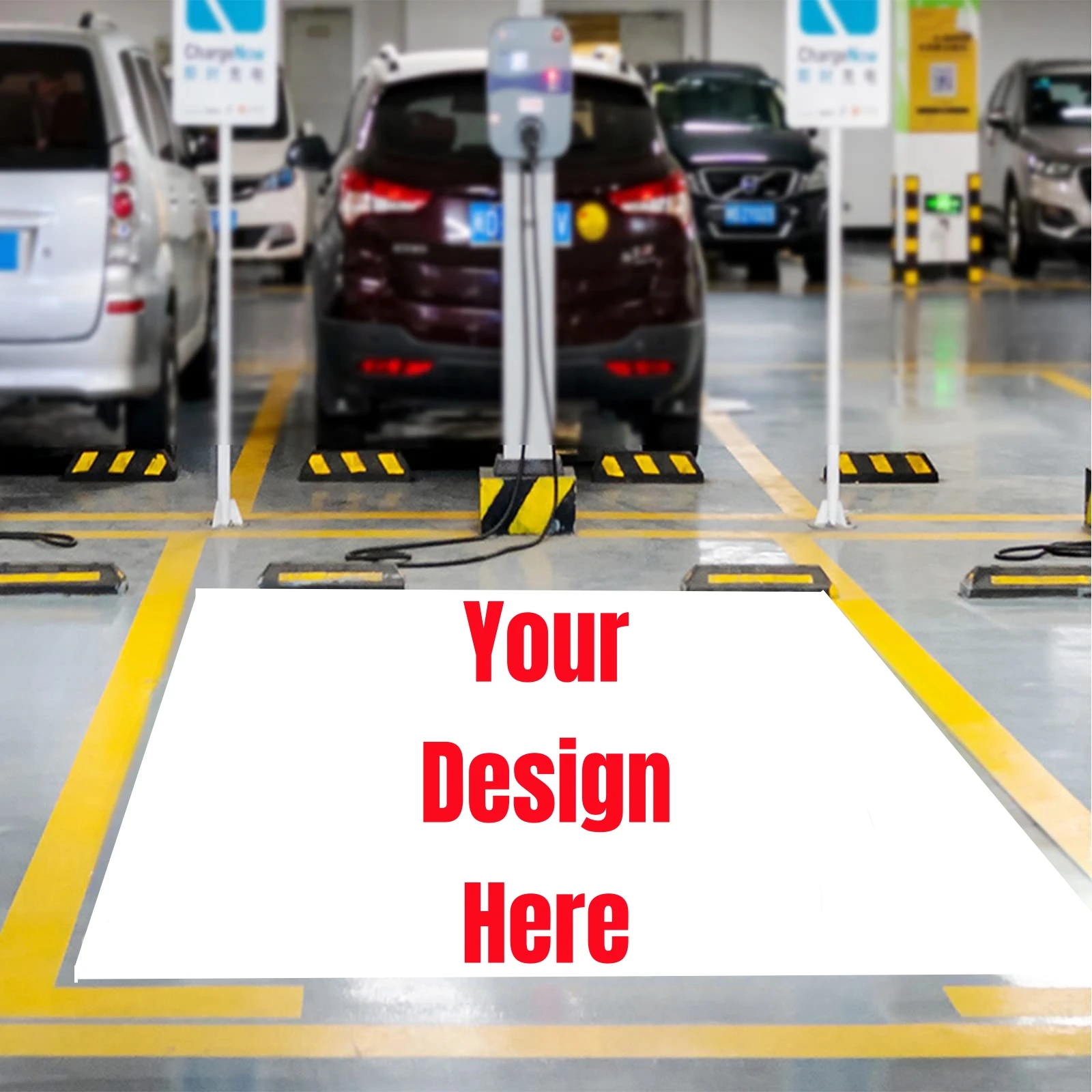 Custom-Car-Parking-Stickers-Wallpaper-Personalized-Floor-Sticker-Mural ...