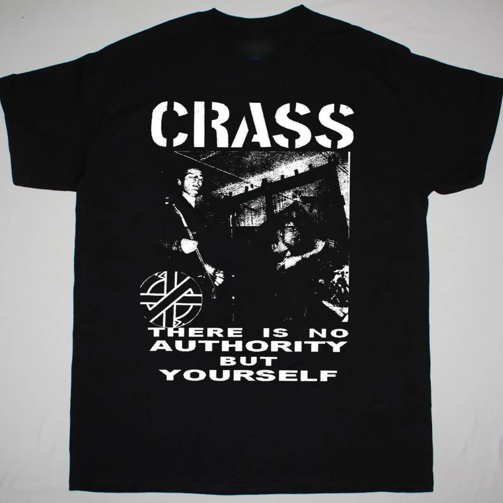 Crass There Is No Authority But Yourself T-Shirt Cotton Black Men S to ...