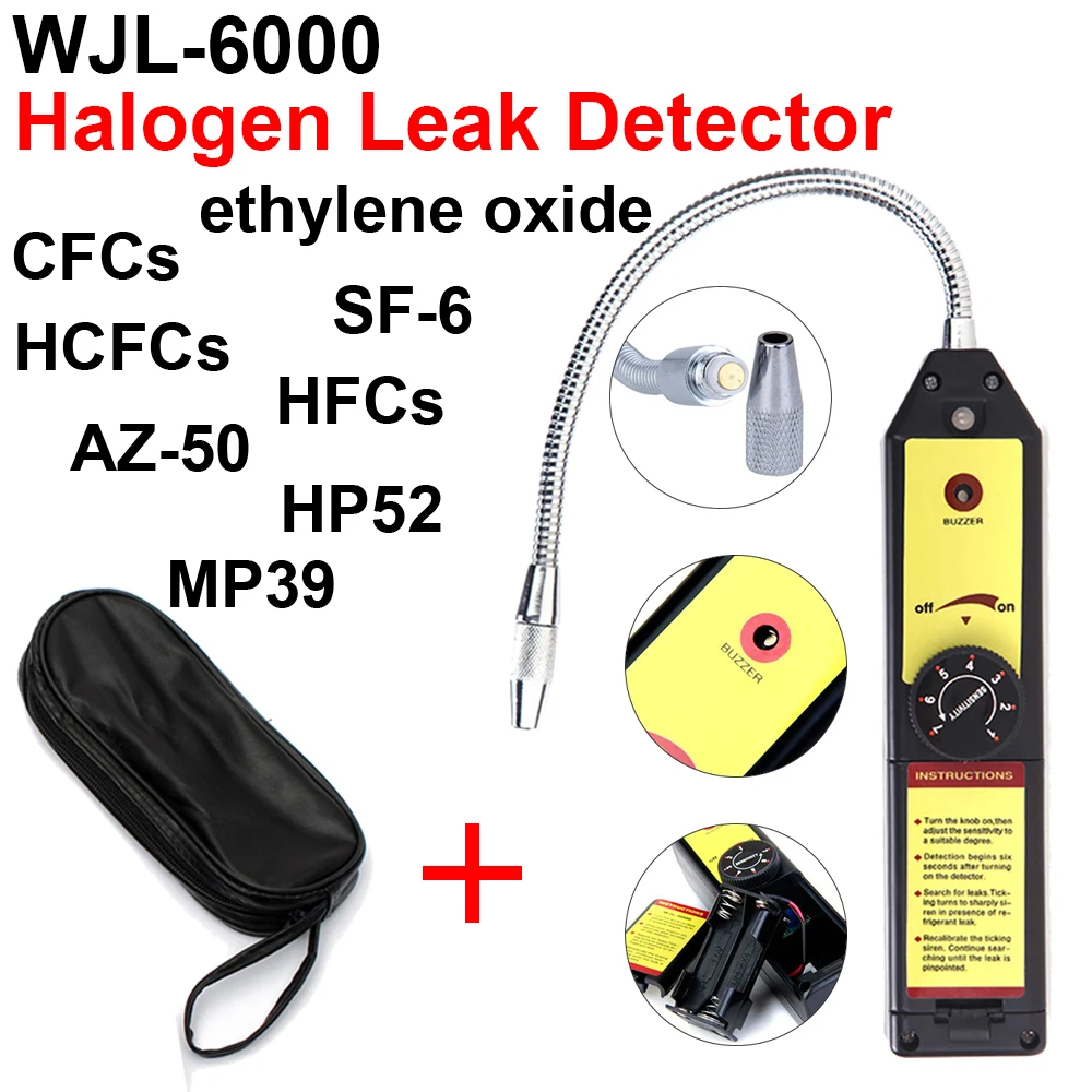 WJL-6000-Freon-Gas-Leak-Detector-Cfc-Hfc-Halogen-Refrigerant-Gas-Leak ...