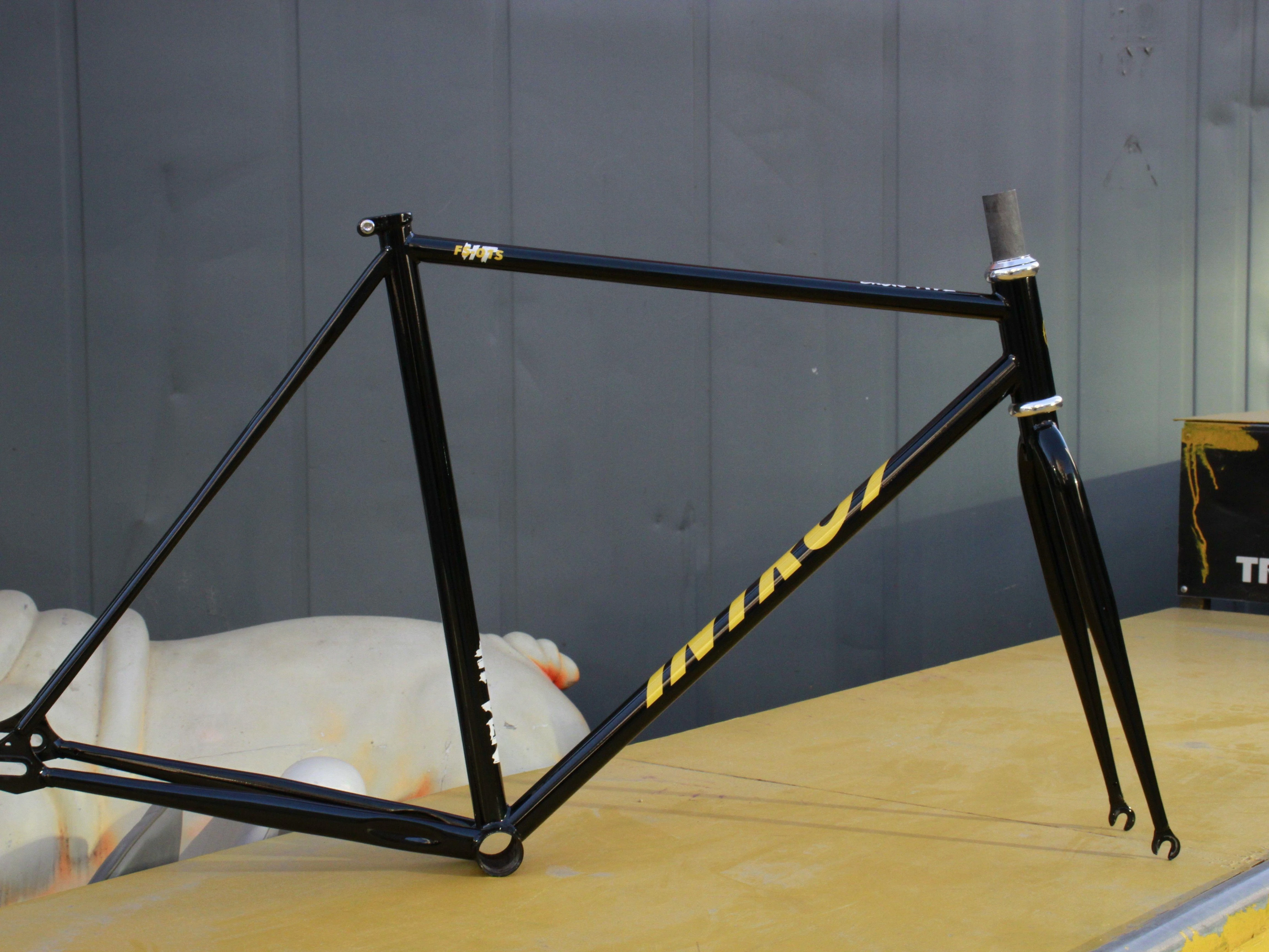 INTRO7 FS01 HT 고정 기어, 단일 속도 프레임 세트, 블랙, 옐로우| | - AliExpress