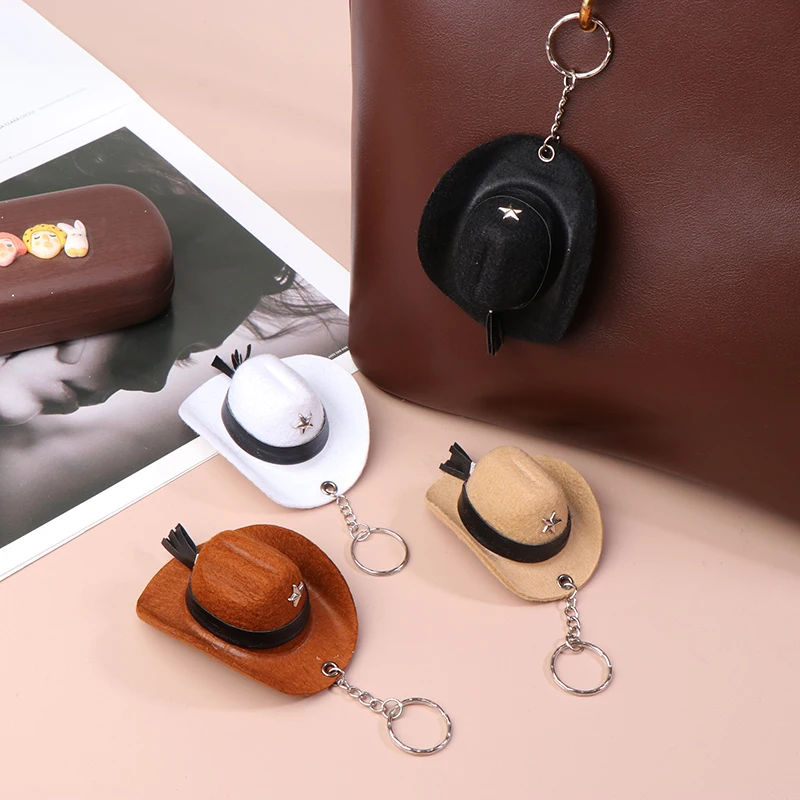 Creative-Western-Cowboy-Hat-Keychain-Pendant-Portable-Bag-Key-Chains ...