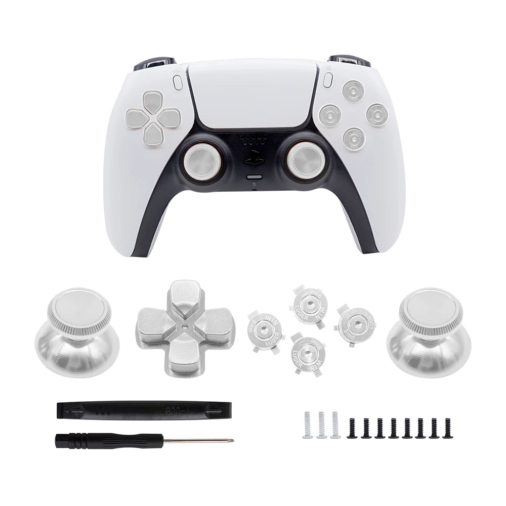 Metal ABXY Buttons For PS5 Controller Button Replacement Thumbsticks ...